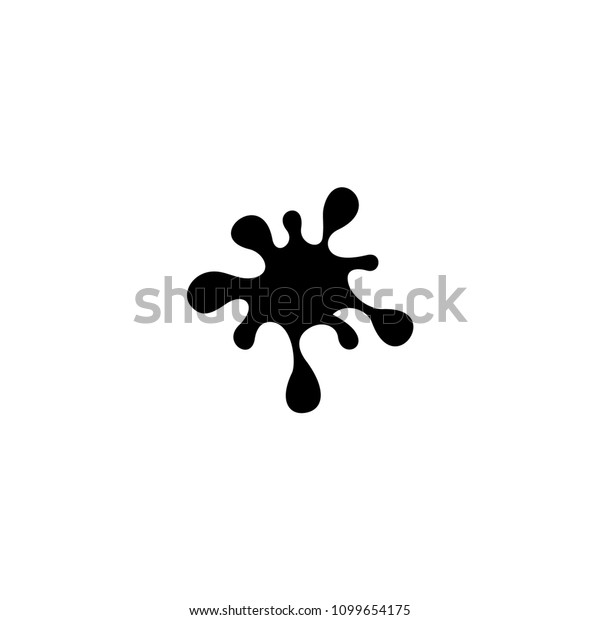 Paint Dripping Icon Stock Vector (Royalty Free) 1099654175 | Shutterstock