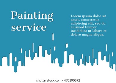 91 Blue Drippy Background Images, Stock Photos & Vectors | Shutterstock