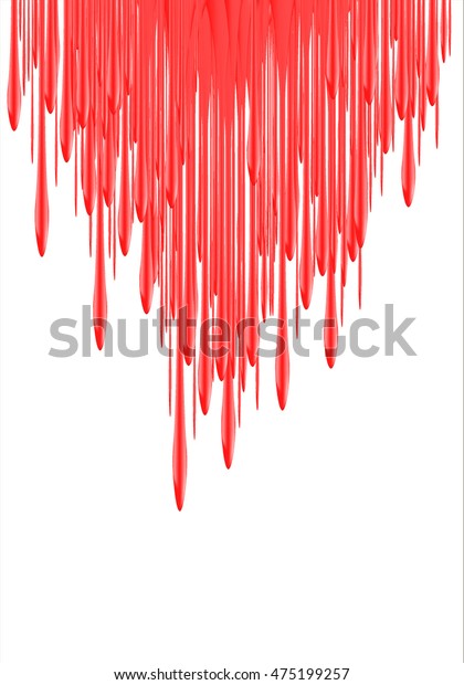 Paint Drips Vector Illustration Red Falling 库存矢量图（免版税）475199257 ...