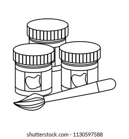 Paint Jars Design Stock Vector (Royalty Free) 1130597588 | Shutterstock