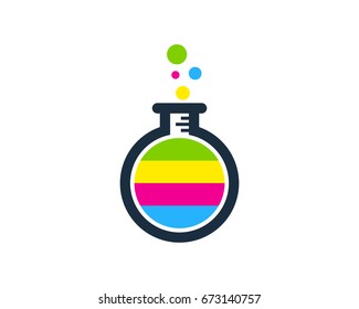 Paint Lab Icon Logo Design Element Stock Vector (Royalty Free ...