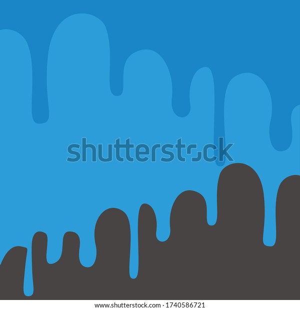 Paint Liquid Melting Droping Vector Design Stock Vector (Royalty Free ...