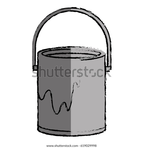 Paint Pot Isolated Icon Stock Vector (Royalty Free) 619029998 ...