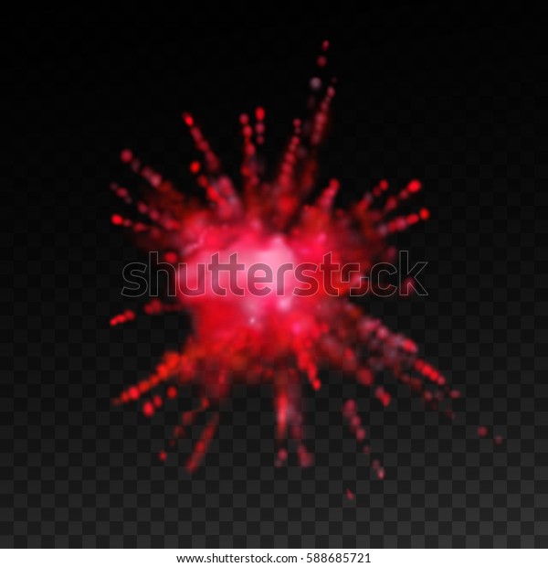 Paint Powder Smoky Explosion Vector Illustration Stock Vector (Royalty ...