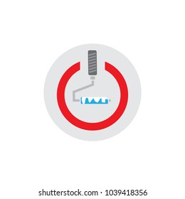 Paint Power Logo Icon Design Stock Vector (Royalty Free) 1039418356 ...