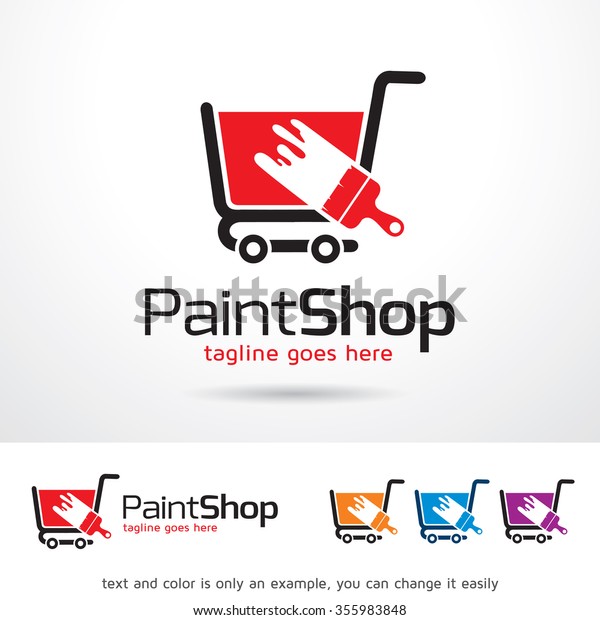 Paint Shop Logo Template Design Vector: เวกเตอร์สต็อก (ปลอดค่าลิขสิทธิ์ ...