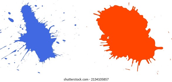 Paint Splash Effect Flat Illustration Vector Stock Vector (Royalty Free ...