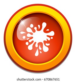 Paint Splash Icon Stock Vector (Royalty Free) 670867651
