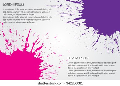 Paint Splat Background Paint Splashes Banner Stock Vector (Royalty Free ...