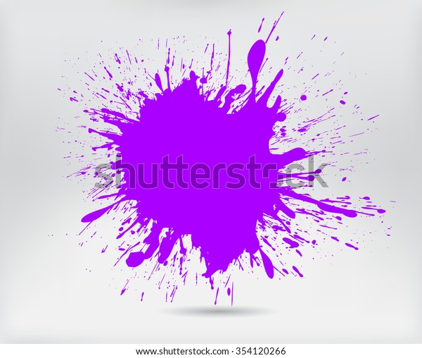 Paint Splat Bannersplash Bannervector Illustration Stock Vector ...