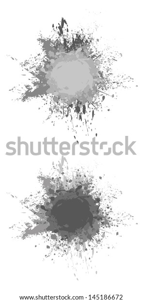 Paint Splat Illustrations Stock Vector (Royalty Free) 145186672 ...