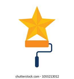 Paint Star Logo Icon Design Stock Vector (Royalty Free) 1055213012 ...