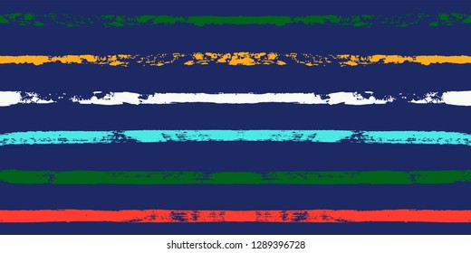 Paint Stripe Seamless Pattern Colorful Vector Stock Vector (Royalty ...