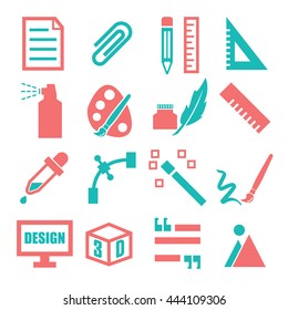 Paint Tool Icon Set Stock Vector (Royalty Free) 444109306 | Shutterstock