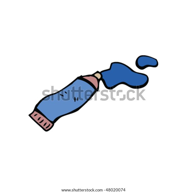Paint Tube Drawing Stock Vector (Royalty Free) 48020074