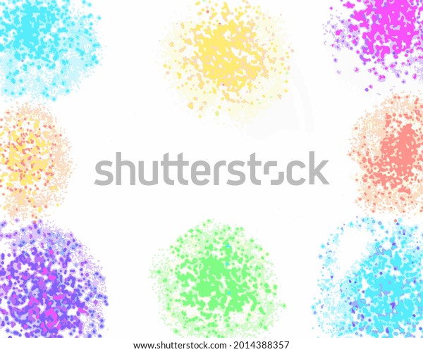 Paint Watercolor Direction Colors Spread Out Stock Vector (Royalty Free ...
