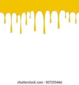 Paint Yellow Color Dripping Color Droping Stock Vector (Royalty Free ...