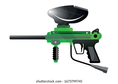 Paintball Gunvector Cartoon Illustration Isolated On Stock Vector ...