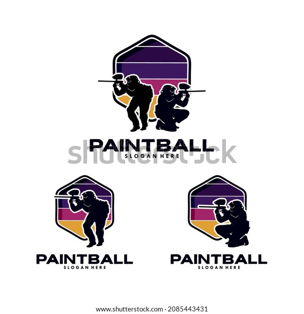 Paintball Team Logo Design Template Stock Vector (Royalty Free ...
