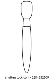 Paintbrush Art Tool Vector Linear Picture Stock Vector (Royalty Free ...