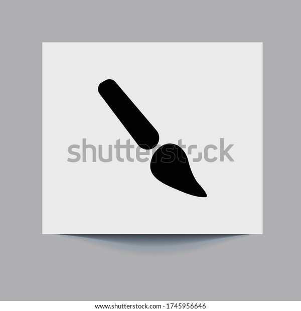 Paintbrush Tool Icon Paint Brush Icon Stock Vector (Royalty Free ...