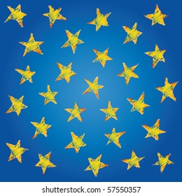 Painted Stars Stock Vector (Royalty Free) 57550357 | Shutterstock