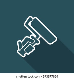 Painter Roll Symbol Stock Vector (Royalty Free) 593877824 | Shutterstock