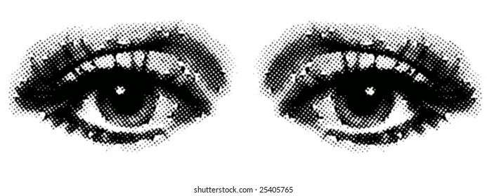 Pair Eyes Stock Vector (Royalty Free) 25405765