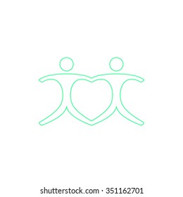 Pair Outline Vector Icon On White Stock Vector (Royalty Free) 351162701 ...