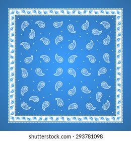 Paisley Bandana Simple Pattern Textile Printing Stock Vector (Royalty ...