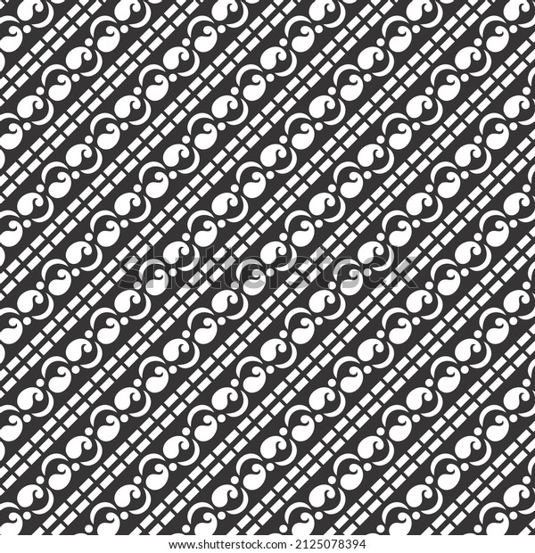 Paisley Line Pattern Fabric Wall Paper Stock Vector (Royalty Free ...