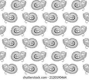 Paisley Pattern Textile Design Fabric Print Stock Vector (Royalty Free ...