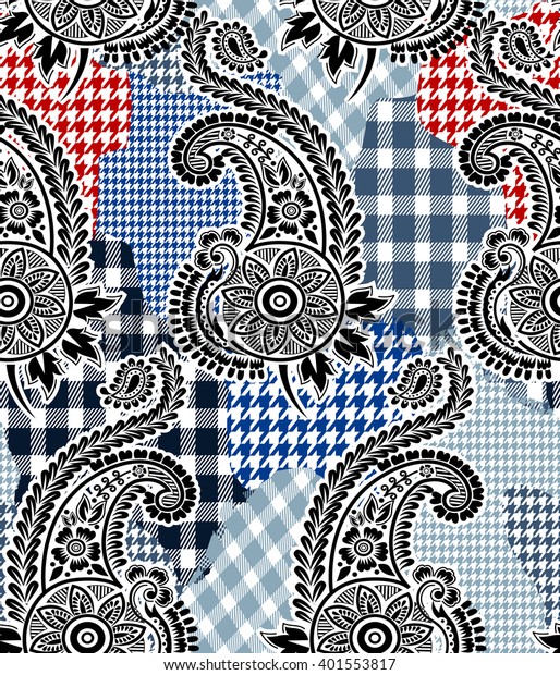 Paisley Seamless Lace Pattern Stock Vector (Royalty Free) 401553817 Paisley Seamless Lace Pattern Stock Vector (Royalty Free) 401553817