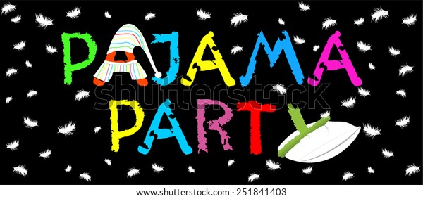 Pajama Party Stock Vector (Royalty Free) 251841403