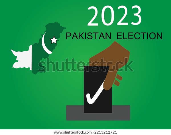 Pakistan Election 2023 Pakistan Map Flag Stock Vector (Royalty Free ...