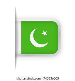 Pakistan Flag Vector Bookmark Icon Illustration Stock Vector (Royalty ...