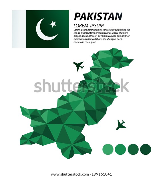 Pakistan Geometric Concept Design Stock Vector (Royalty Free) 199161041 ...