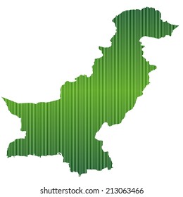 Pakistan Map Green Stock Vector (Royalty Free) 213063466 | Shutterstock