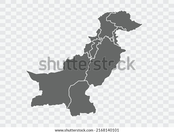 Pakistan Map Grey Color On Background: เวกเตอร์สต็อก (ปลอดค่าลิขสิทธิ์ ...