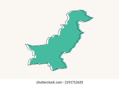 Pakistan Map World Map International Vector Stock Vector (Royalty Free ...