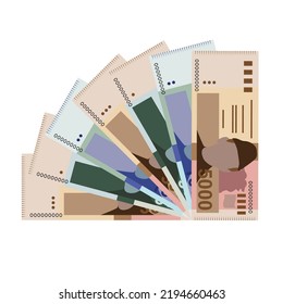 Pakistan Rupee Vector Illustration Pakistani Money Stock Vector ...