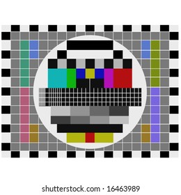 Test Tv Screen Background When Channel Stock Vector (Royalty Free ...