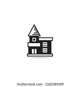 Palace Building Icon Vector Illustration Stock Vector (Royalty Free ...