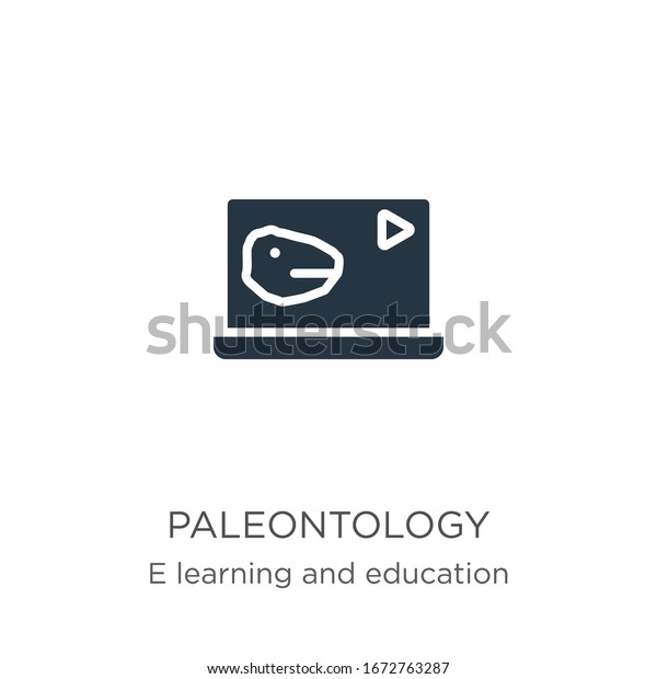 Paleontology Icon Vector Trendy Flat Paleontology Stock Vector (Royalty ...