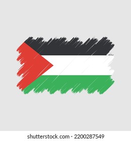 Palestine Flag Vector National Flag Stock Vector (Royalty Free ...