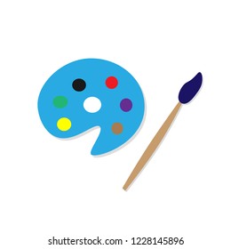 Palette Drawingbrush Stock Vector (Royalty Free) 1228145896 | Shutterstock