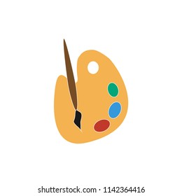 Palette Paint Vector Icon App Website Stock Vector (Royalty Free ...
