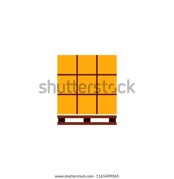 Pallet Boxes Icon Clipart Image Isolated Stock Vector (Royalty Free ...