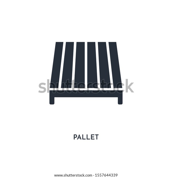 Vektor Stok Pallet Icon Simple Element Illustration Isolated (Tanpa ...