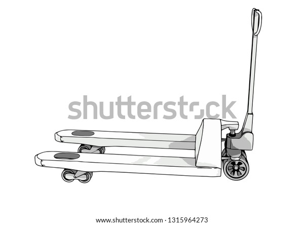 Pallet Truck Vector Stock Vector (Royalty Free) 1315964273 | Shutterstock